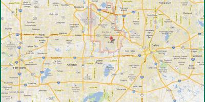 Dallas mapa Mapas de Dallas (Texas - USA)
